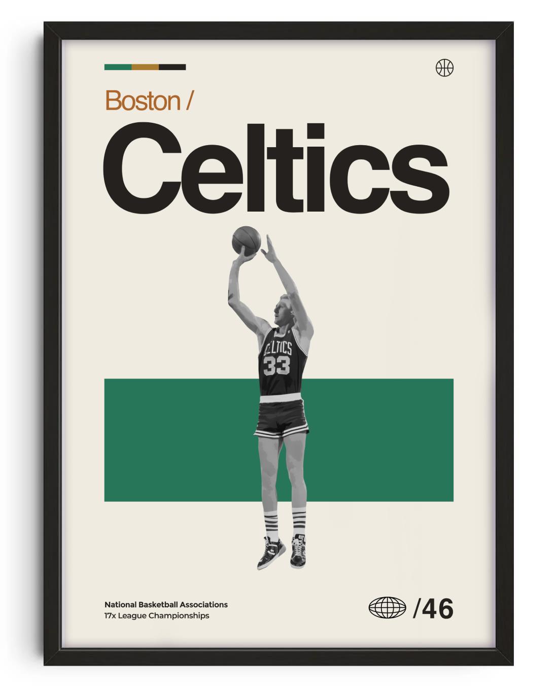 Larry Bird Poster - Boston Celtics | BigWeekend Store