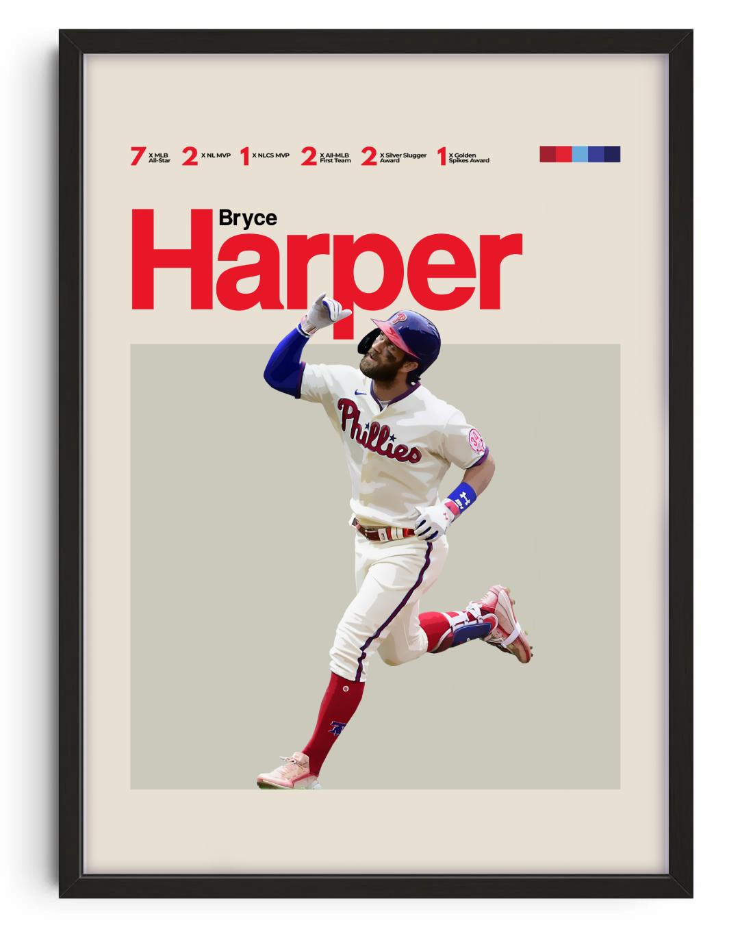 Bryce Harper Poster - Philadelphia Phillies | BigWeekend store