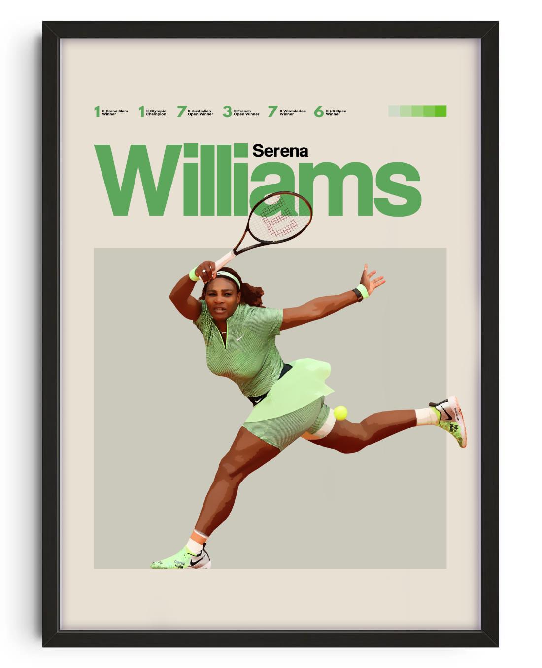 Serena Williams Poster - Tennis Print | BigWeekend Store