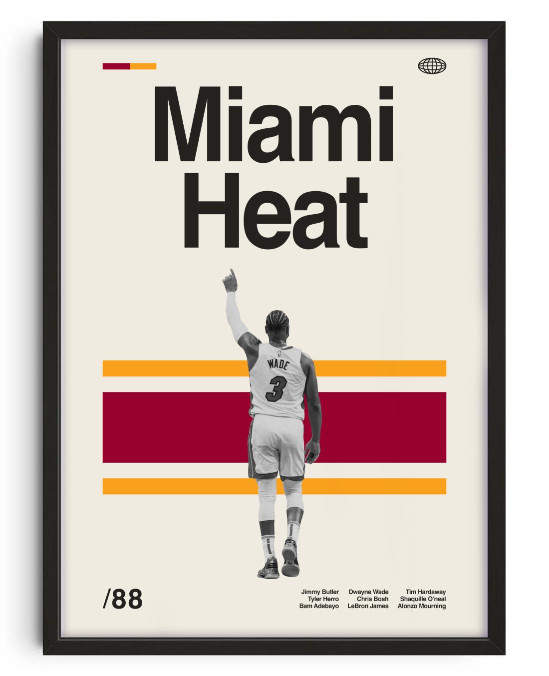 Dwayne Wade poster Miami Heat-Dwayne Wade Poster, Miami Heat-Big Weekend