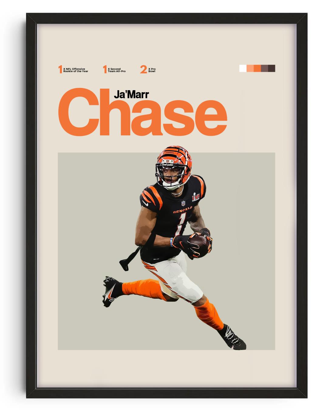 Ja'Marr Chase Poster - Cincinnati Bengals | BigWeekend Store