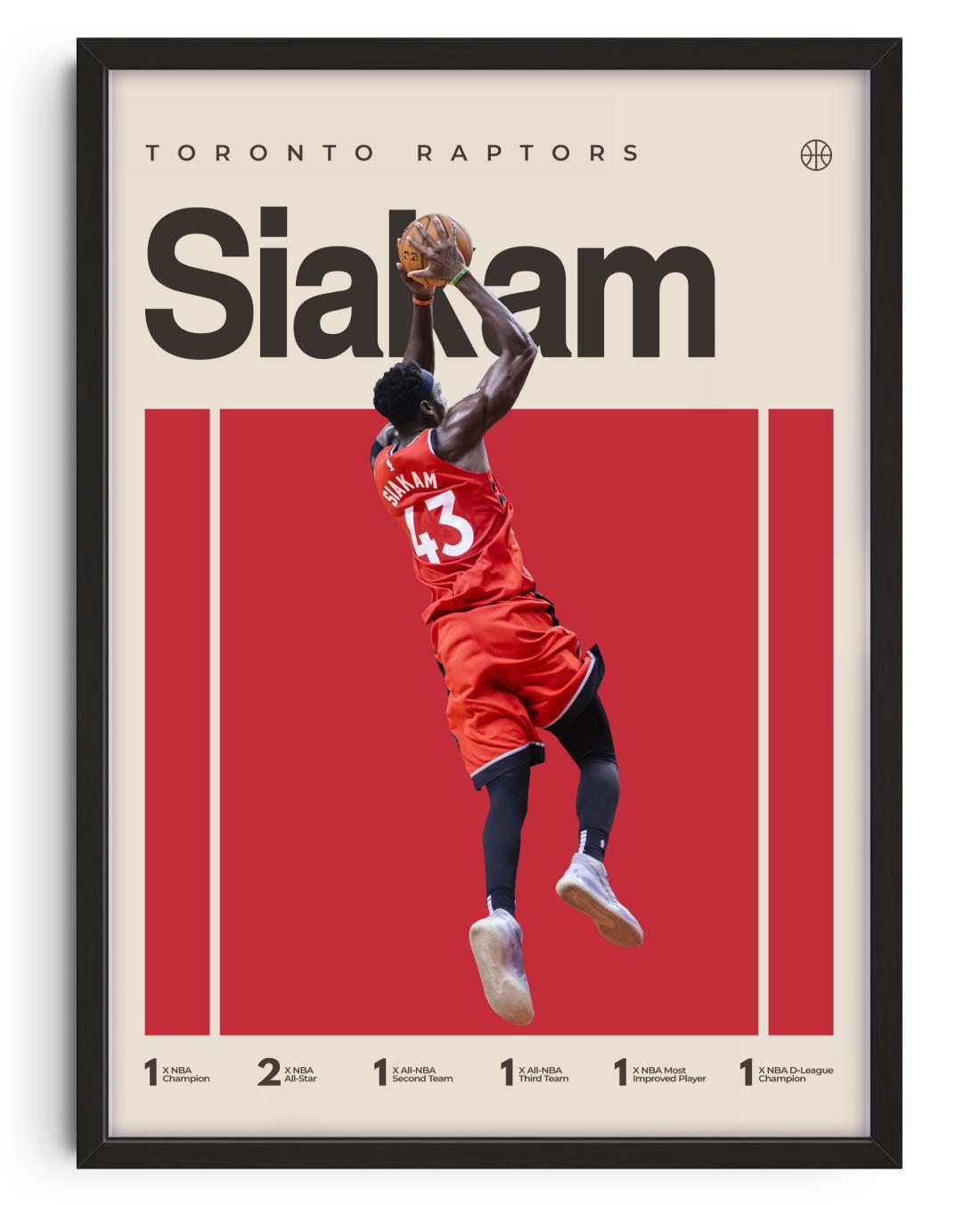 Pascal Siakam Poster - Toronto Raptors | BigWeekend Store