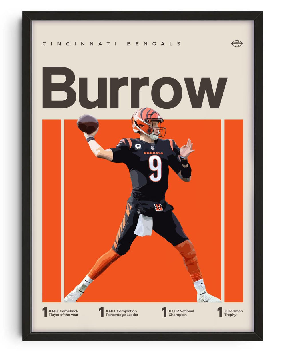 Joe Burrow Poster - Cincinnati Bengals | BigWeekend Store