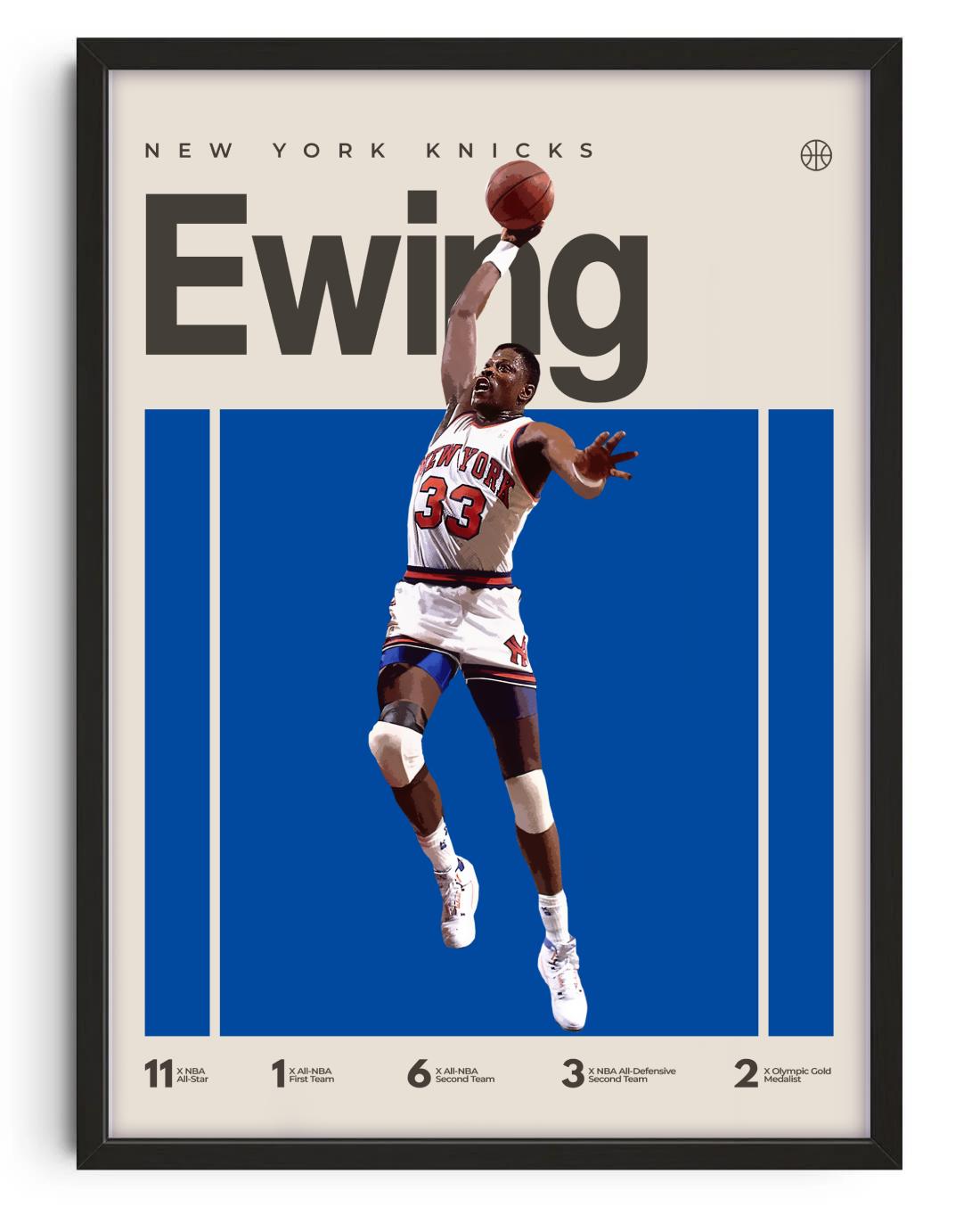 Get Inspired with Our Patrick Ewing Poster - New York Knicks Fan's Delight