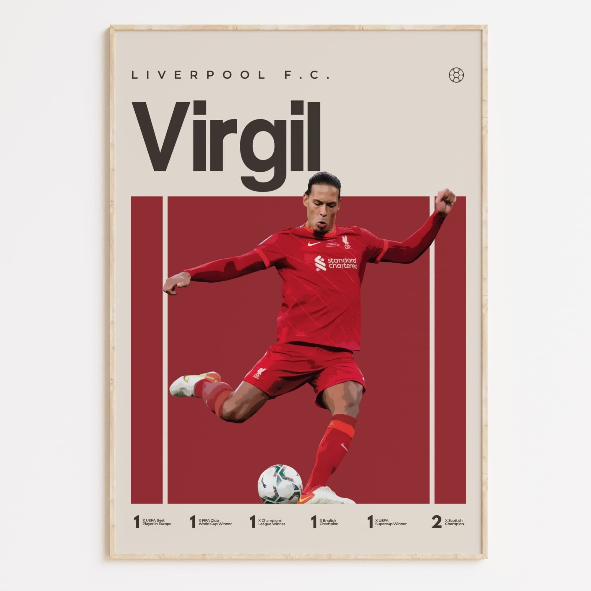 Virgil van Dijk Poster - Liverpool | BigWeekend Store