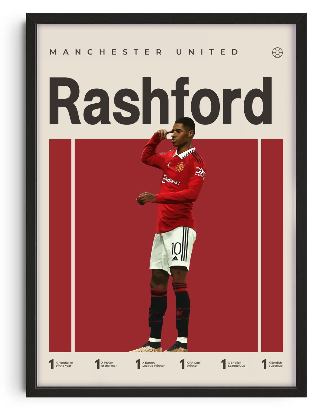 Marcus Rashford poster Manchester United FC-Marcus Rashford, Manchester ...