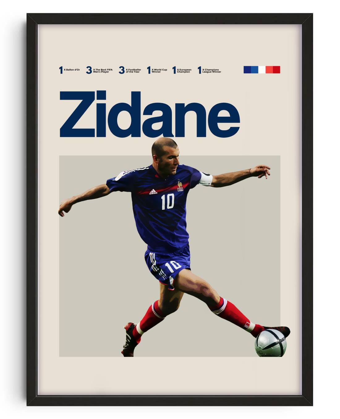 Zinedine Zidane Poster - France FC Poster | BigWeekend Store