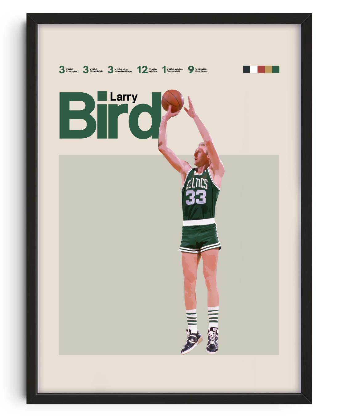 Larry Bird Poster - Boston Celtics | BigWeekend Store