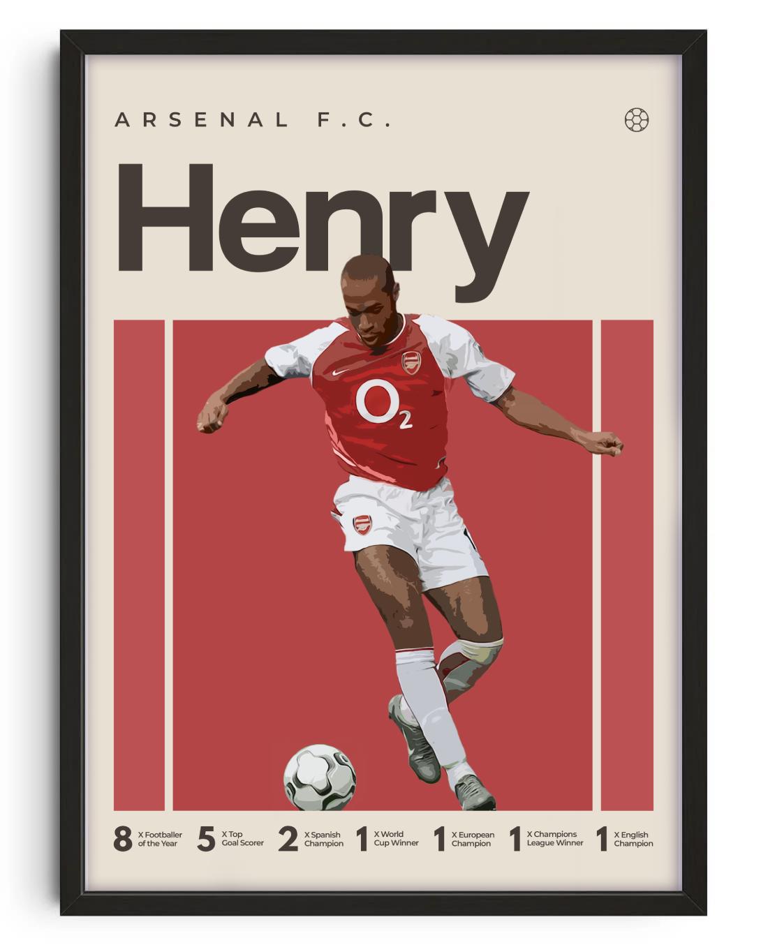 Thierry Henry Arsenal Poster - Legendary Strikes and Goals