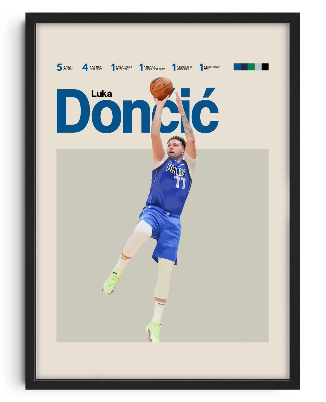 Luca Doncic Poster - Dallas Mavericks | BigWeekend store
