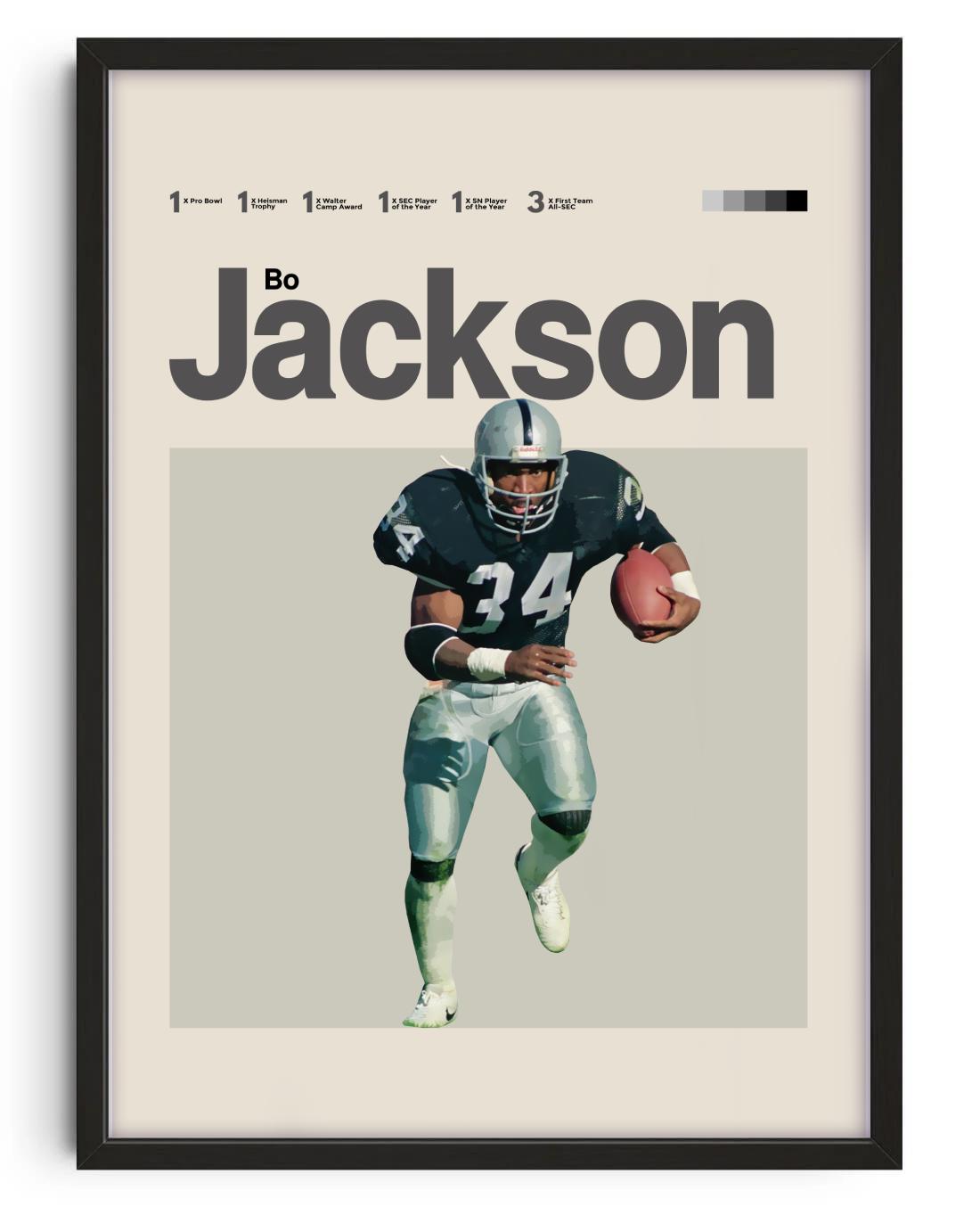 Bo Jackson Poster - Raiders | BigWeekend Store