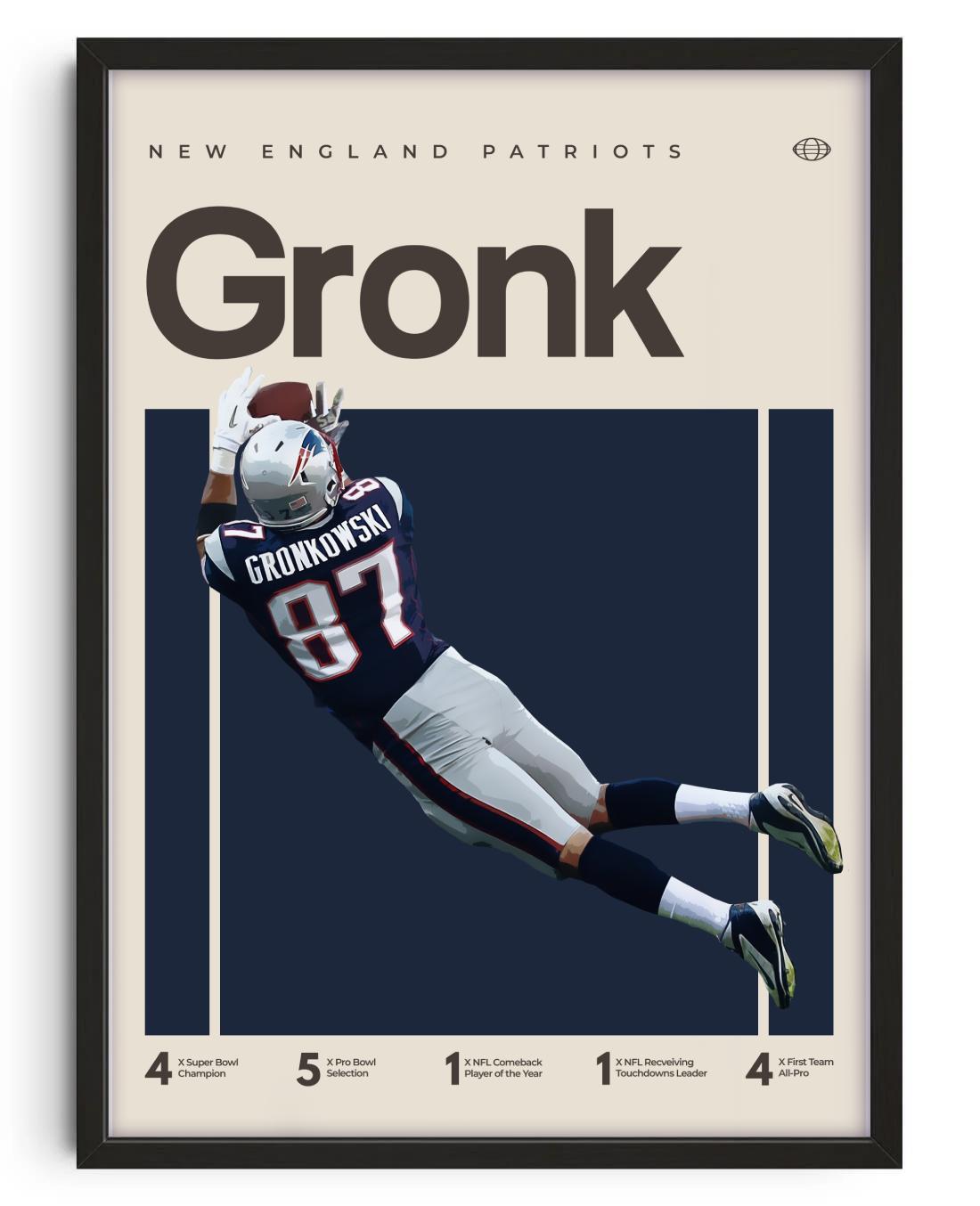 Rob Gronkowski Poster - New England Patriots | Big Weekend Store