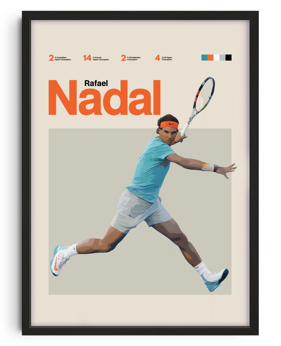 Rafael Nadal Poster - Tennis Legend | BigWeekend store
