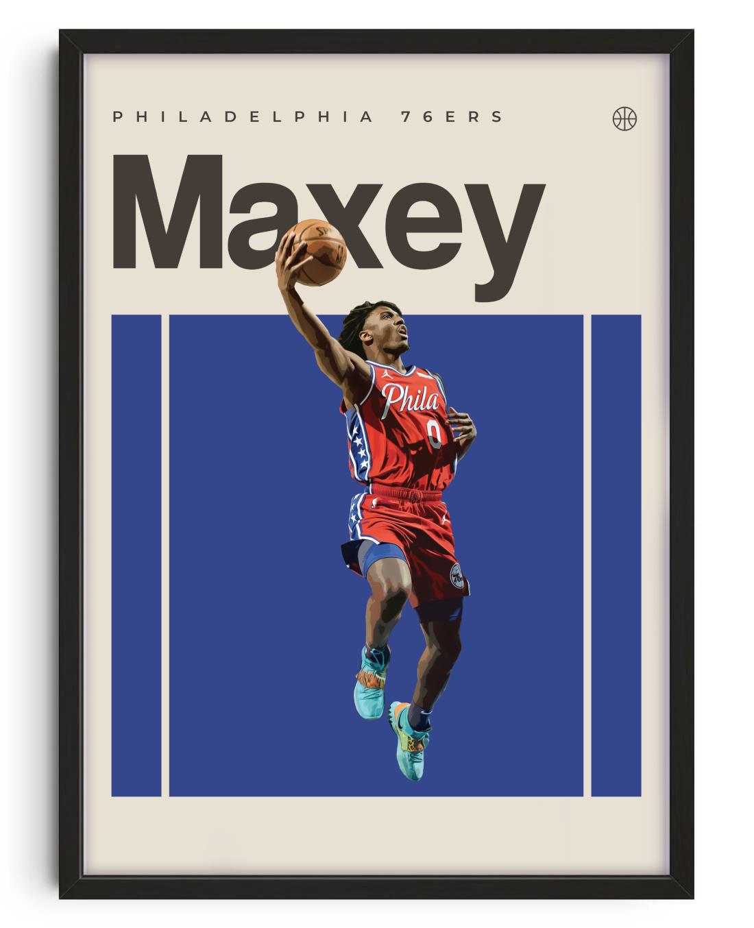 Tyrese Maxey Poster - Philadelphia 76ers | BigWeekend store