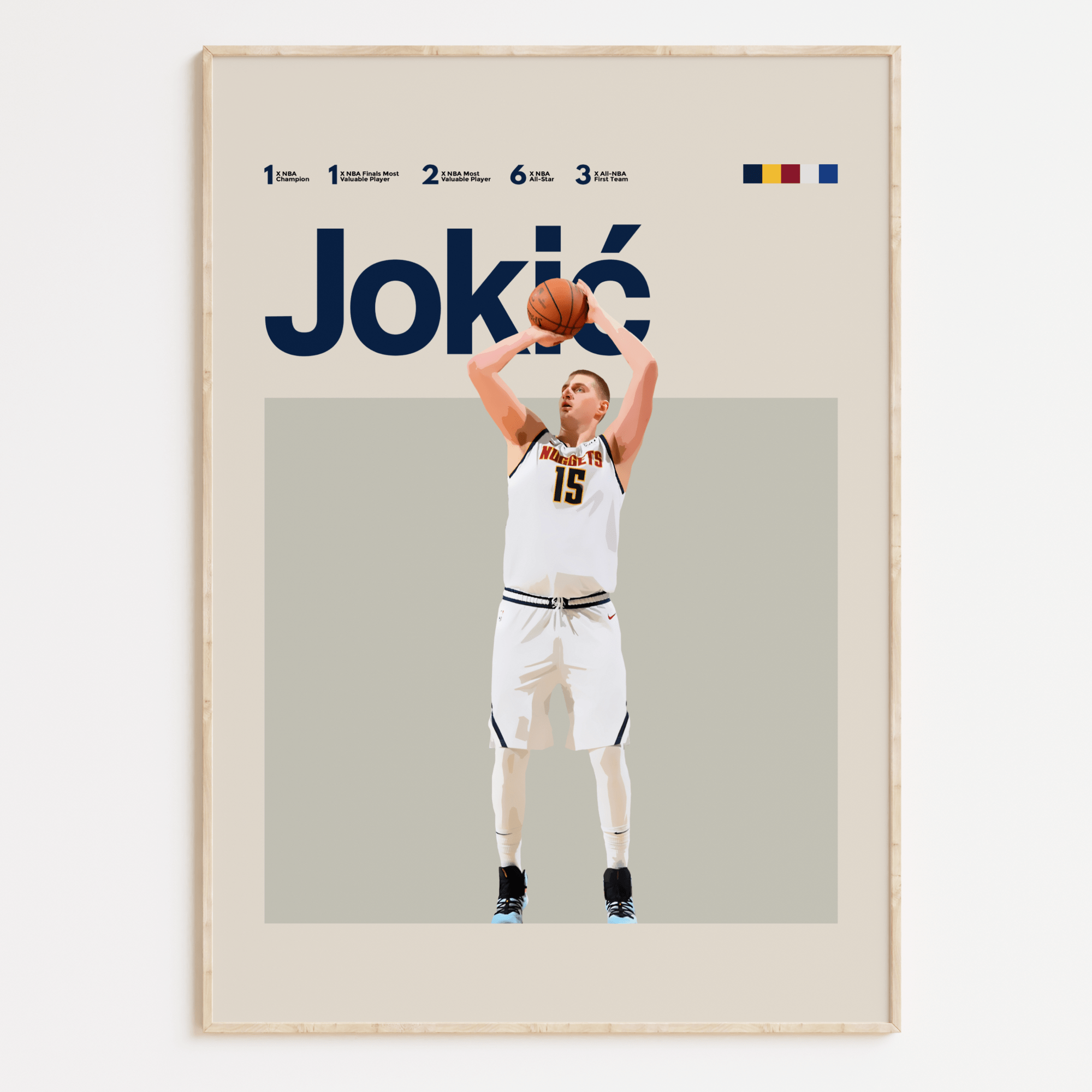 Nikola Jokic Poster - Denver Nuggets | BigWeekend Store