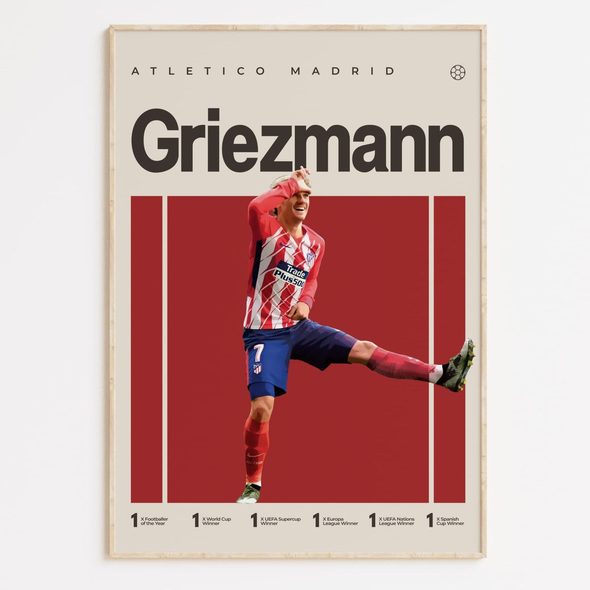 Antoine Griezmann Poster - Atlético Madrid Print | BigWeekend Store ...