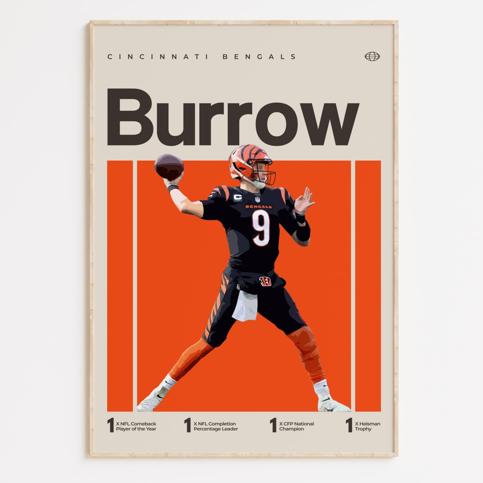 Joe Burrow Poster - Cincinnati Bengals | BigWeekend Store