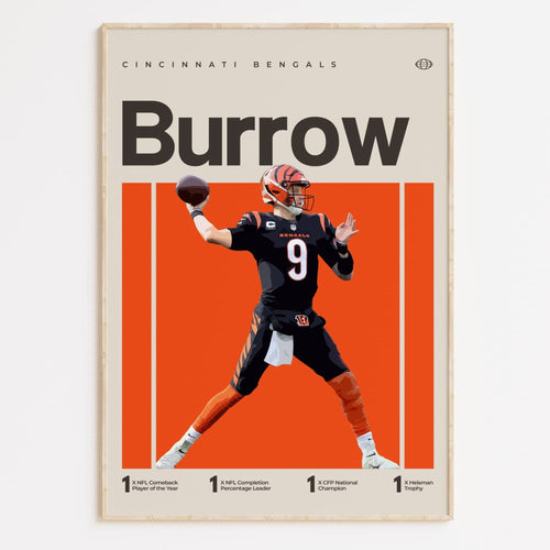 Joe Burrow Poster - Cincinnati Bengals | BigWeekend Store