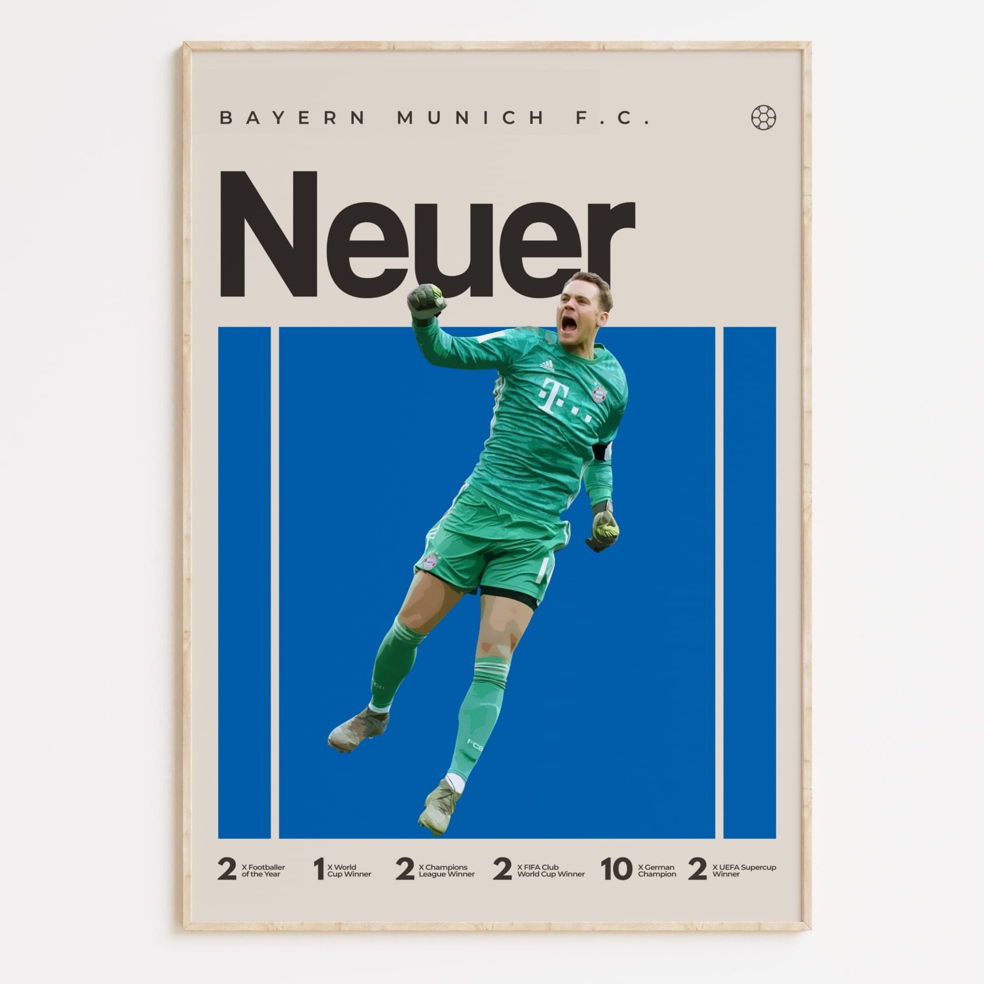 Manuel Neuer Poster - Bayern Munich Print | BigWeekend Store