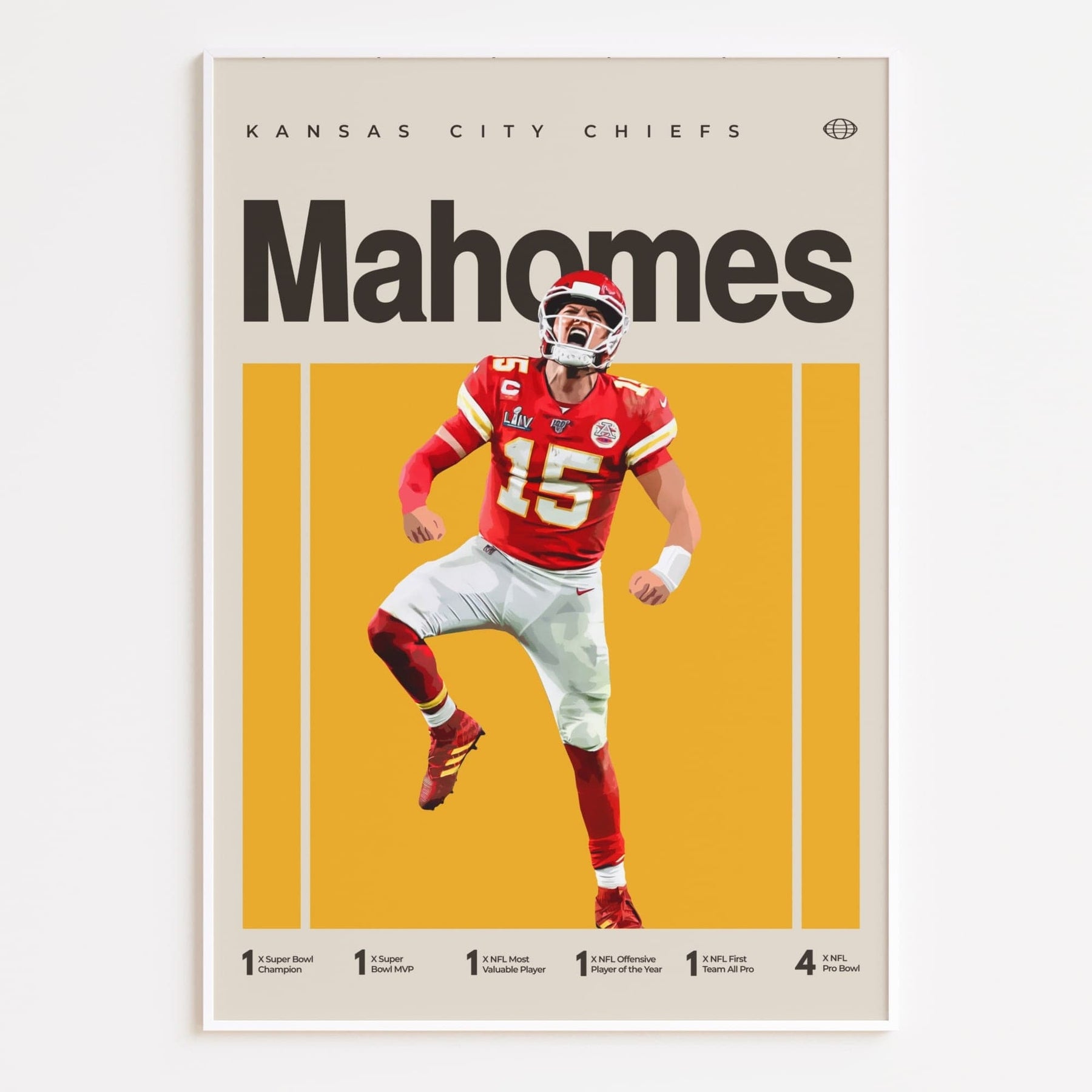 Patrick Mahomes Poster - Kansas City Chiefs Football Poster