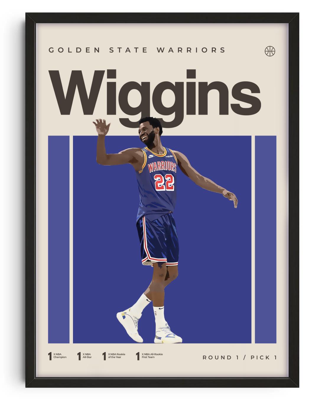 Andrew Wiggins Dunk Poster - Golden State Warriors Art Print ...