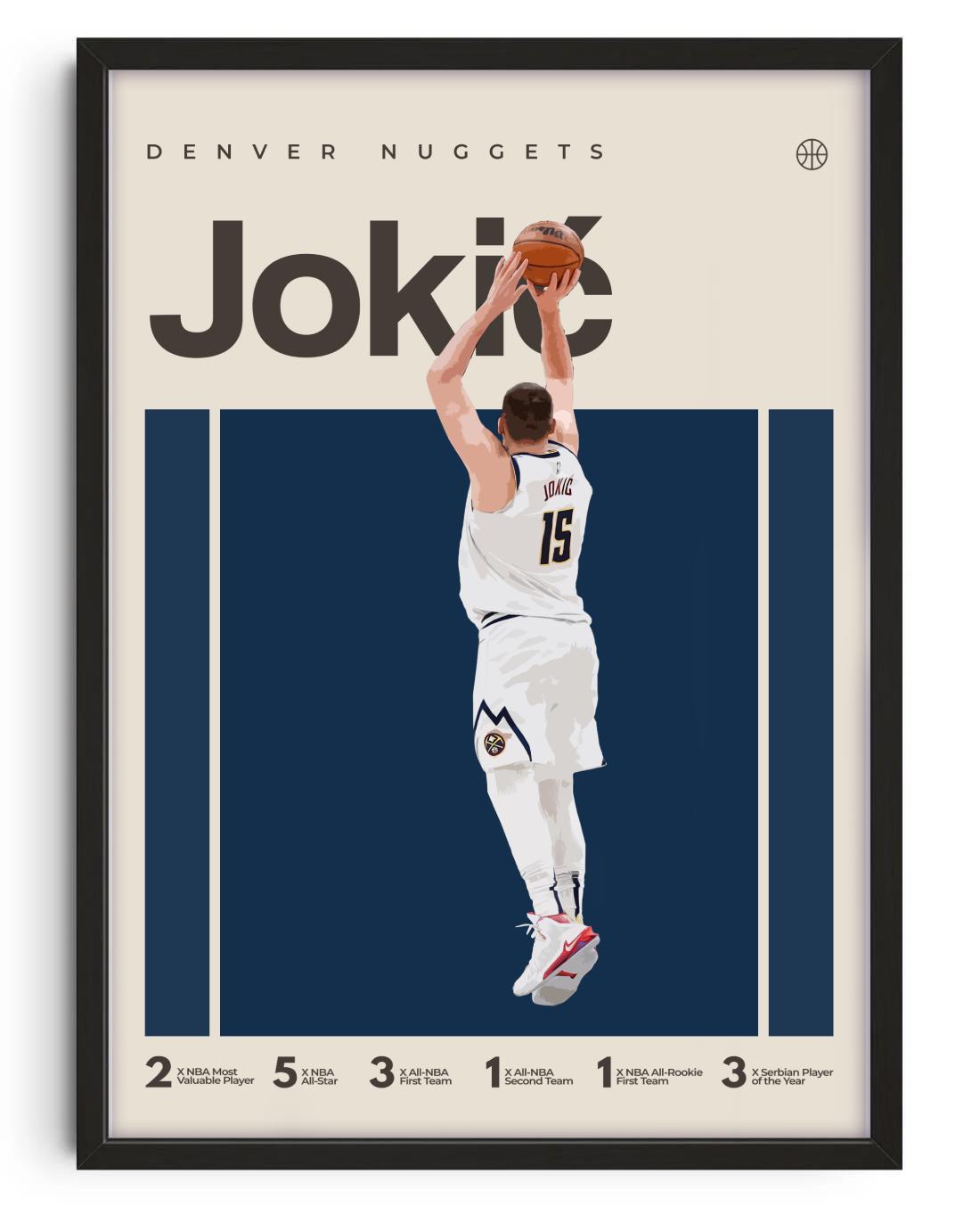 Nikola Jokic Poster - Denver Nuggets | BigWeekend Store