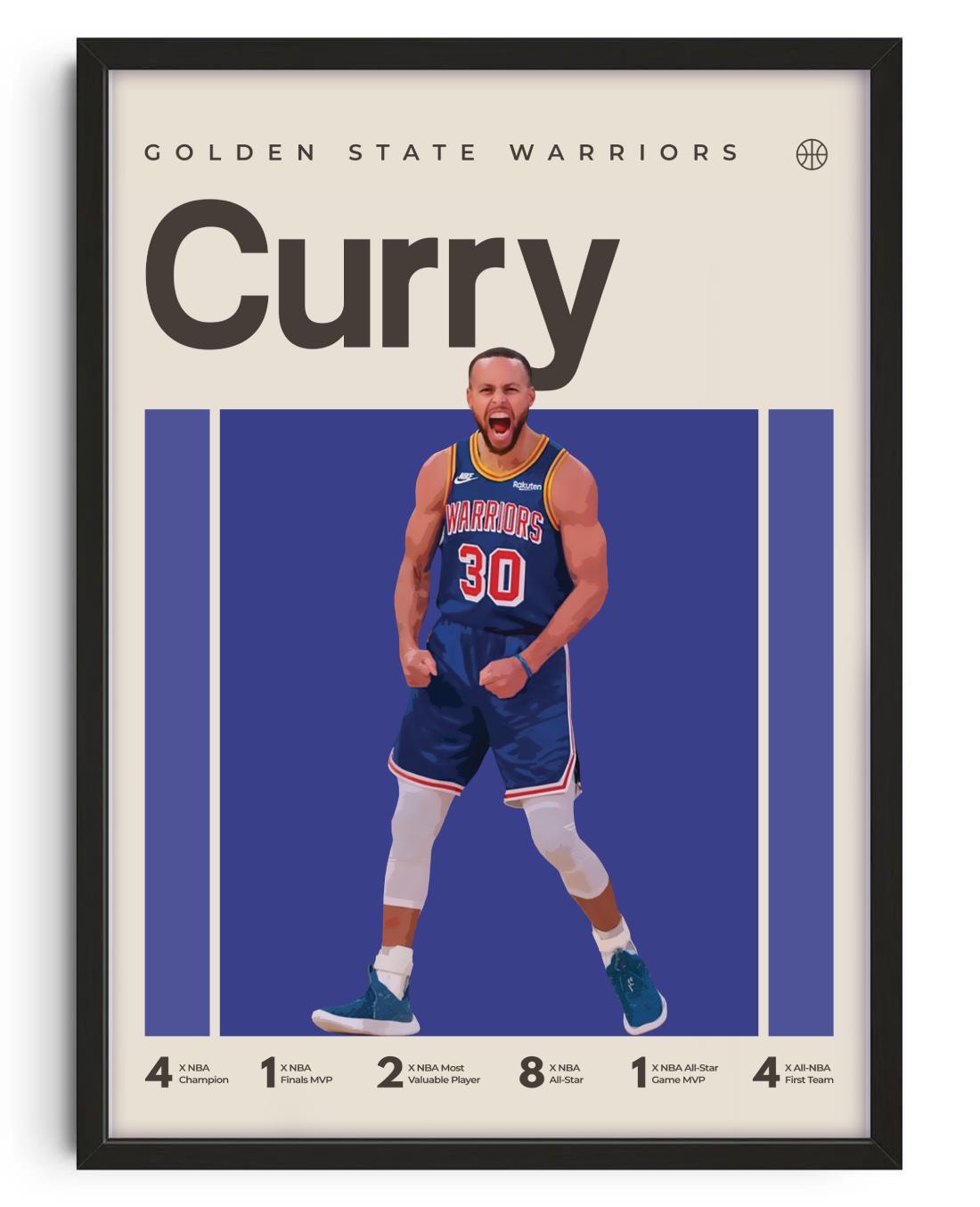 steph curry poster-Steph Curry Poster, Golden State Warriors-Big Weekend