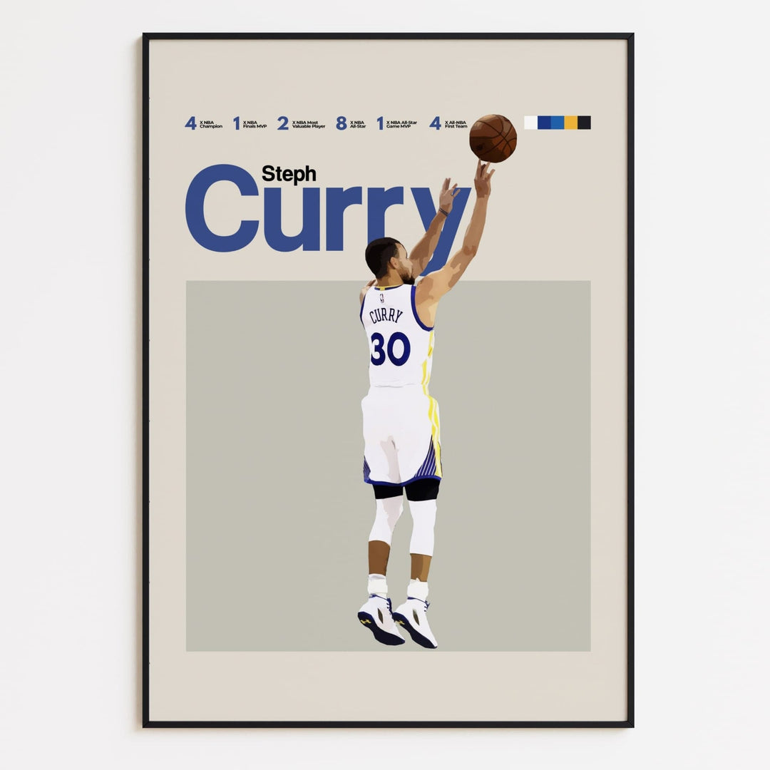 Steph Curry Poster - Golden State Warriors Memorabilia – Big Weekend