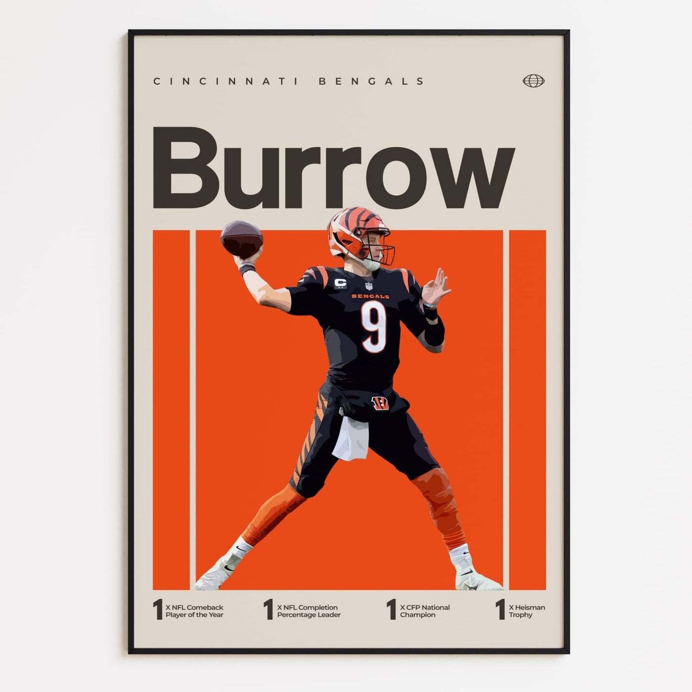 Joe Burrow Poster - Cincinnati Bengals | BigWeekend Store