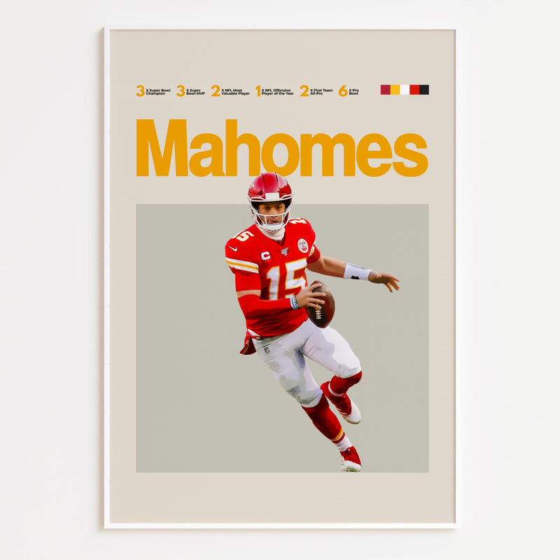 Patrick Mahomes Poster - Kansas City Chiefs | BigWeekend store