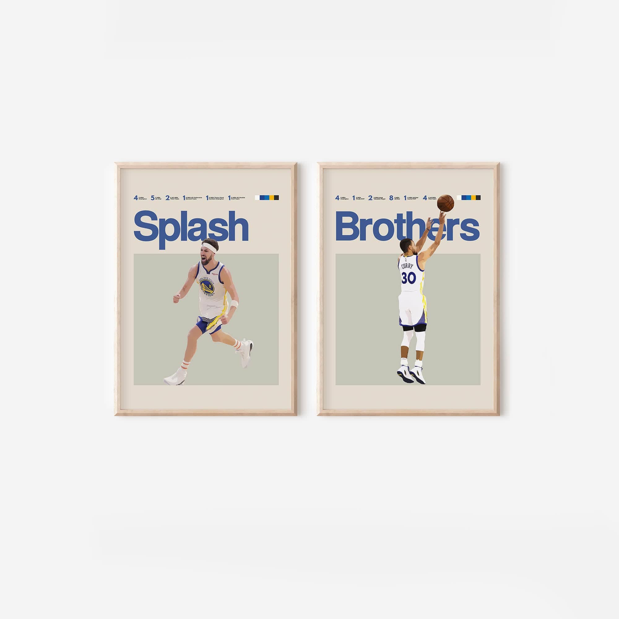The Splash Brothers Poster Set - Golden State Warriors