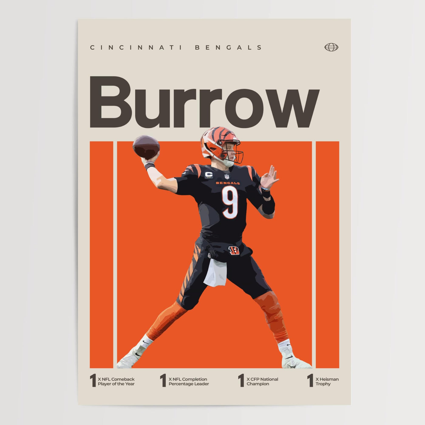 Joe Burrow Poster - Cincinnati Bengals | BigWeekend Store