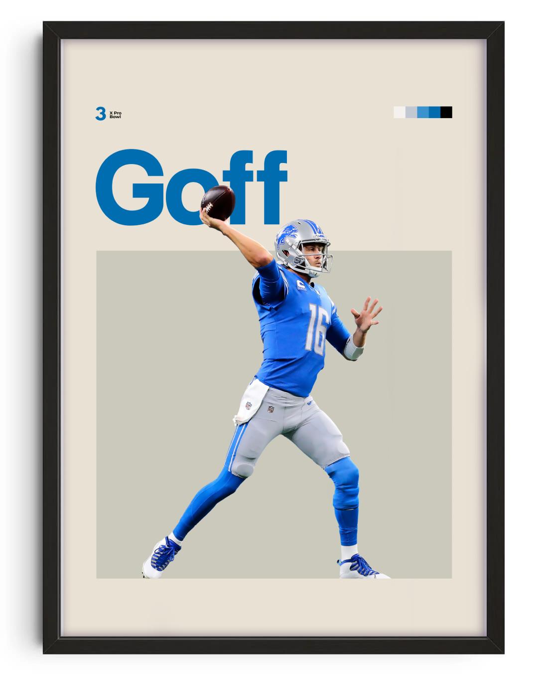 Jared Goff Poster - Detroit Lions | BigWeekend Store