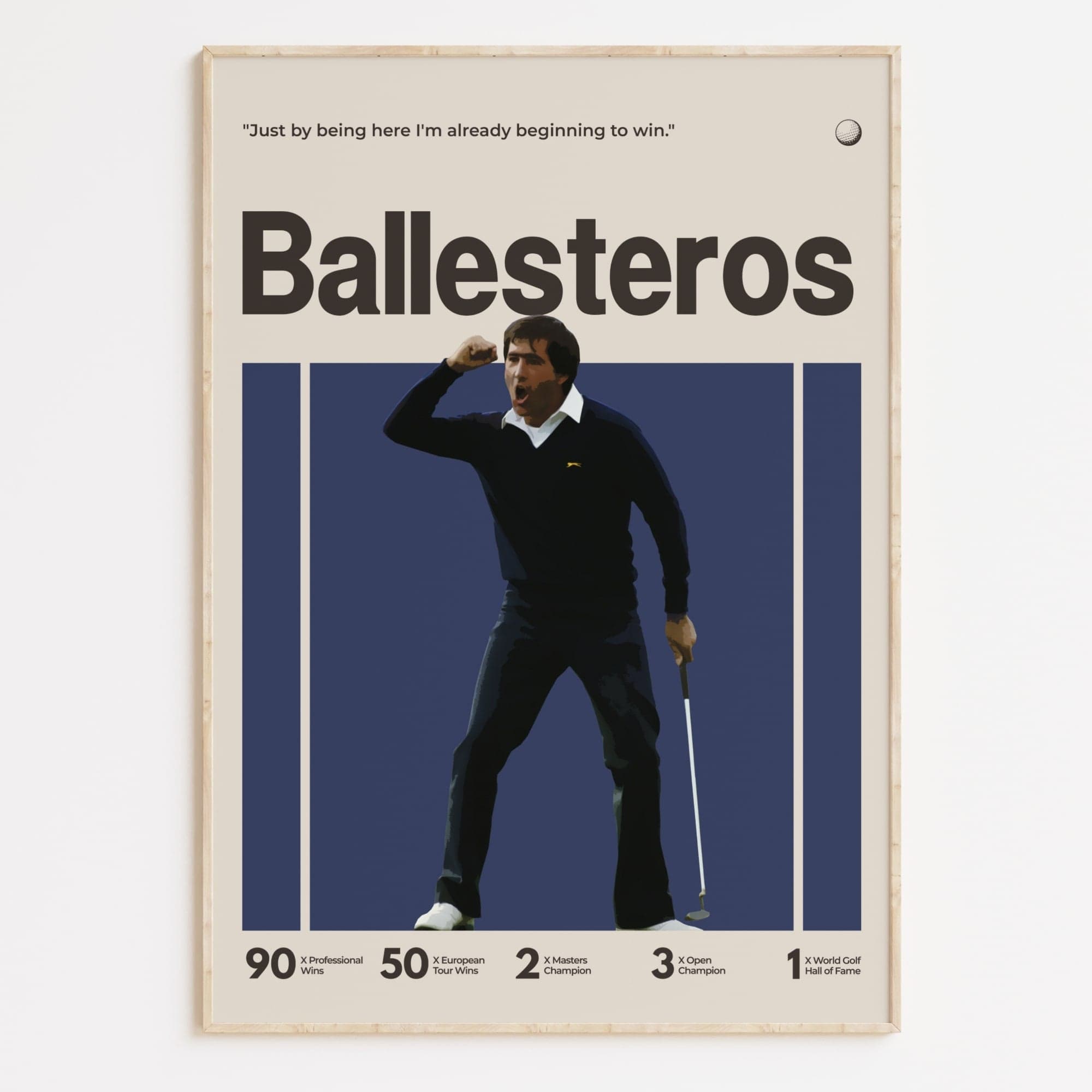 Seve Ballesteros Poster: Celebrate Golfing Greatness | BigWeekend Store