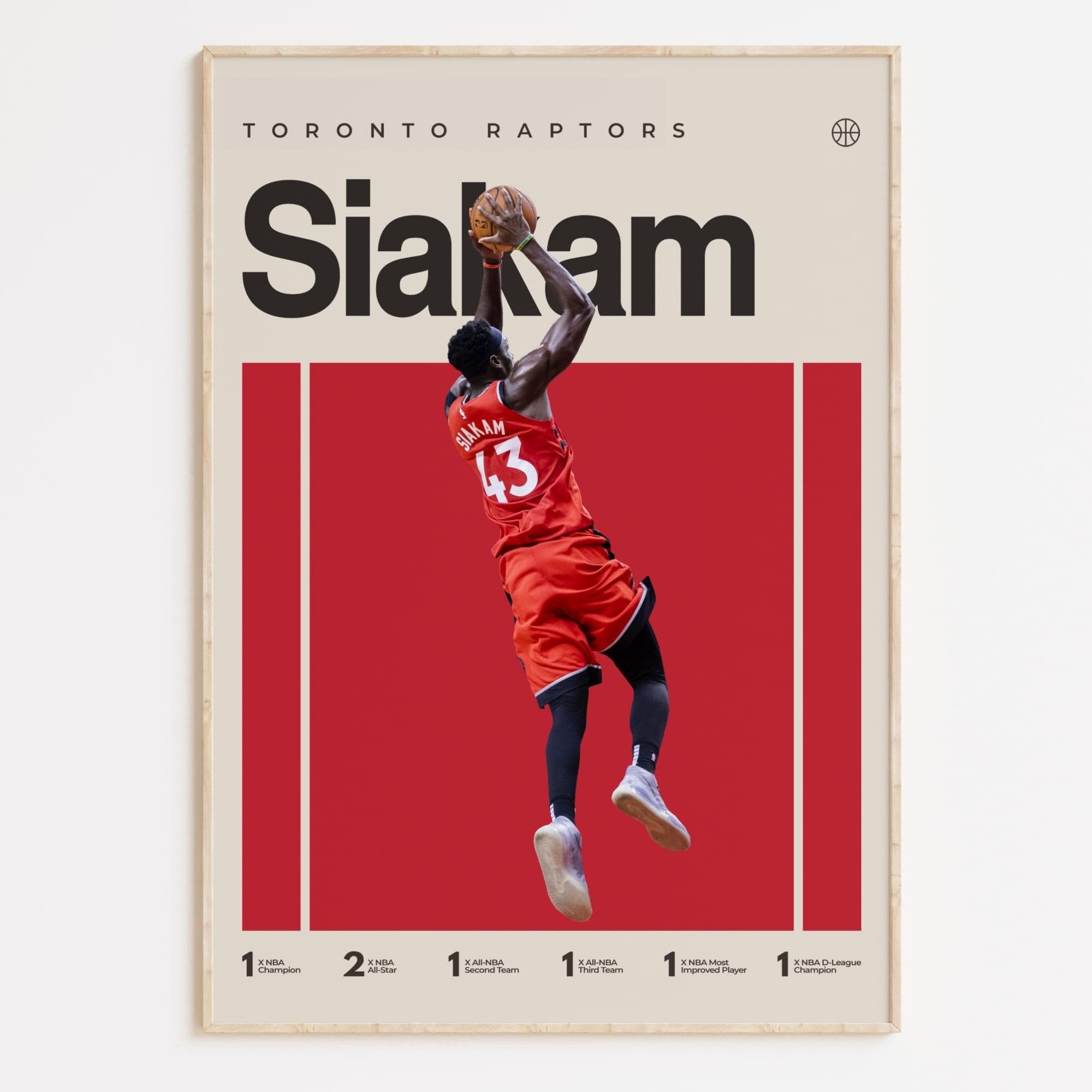 Pascal Siakam Poster - Toronto Raptors | BigWeekend Store