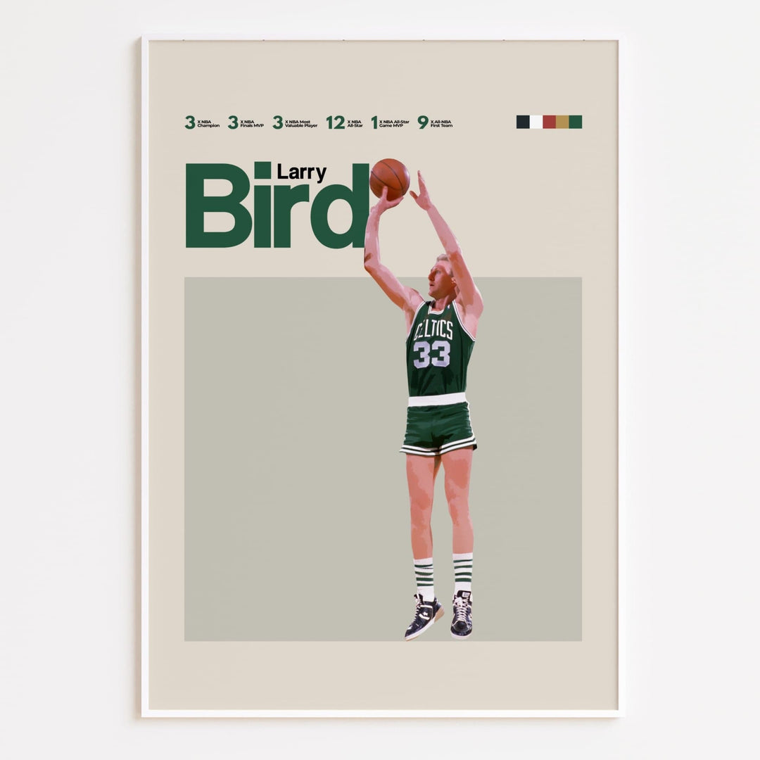 Larry Bird Poster - Boston Celtics | BigWeekend Store – Big Weekend