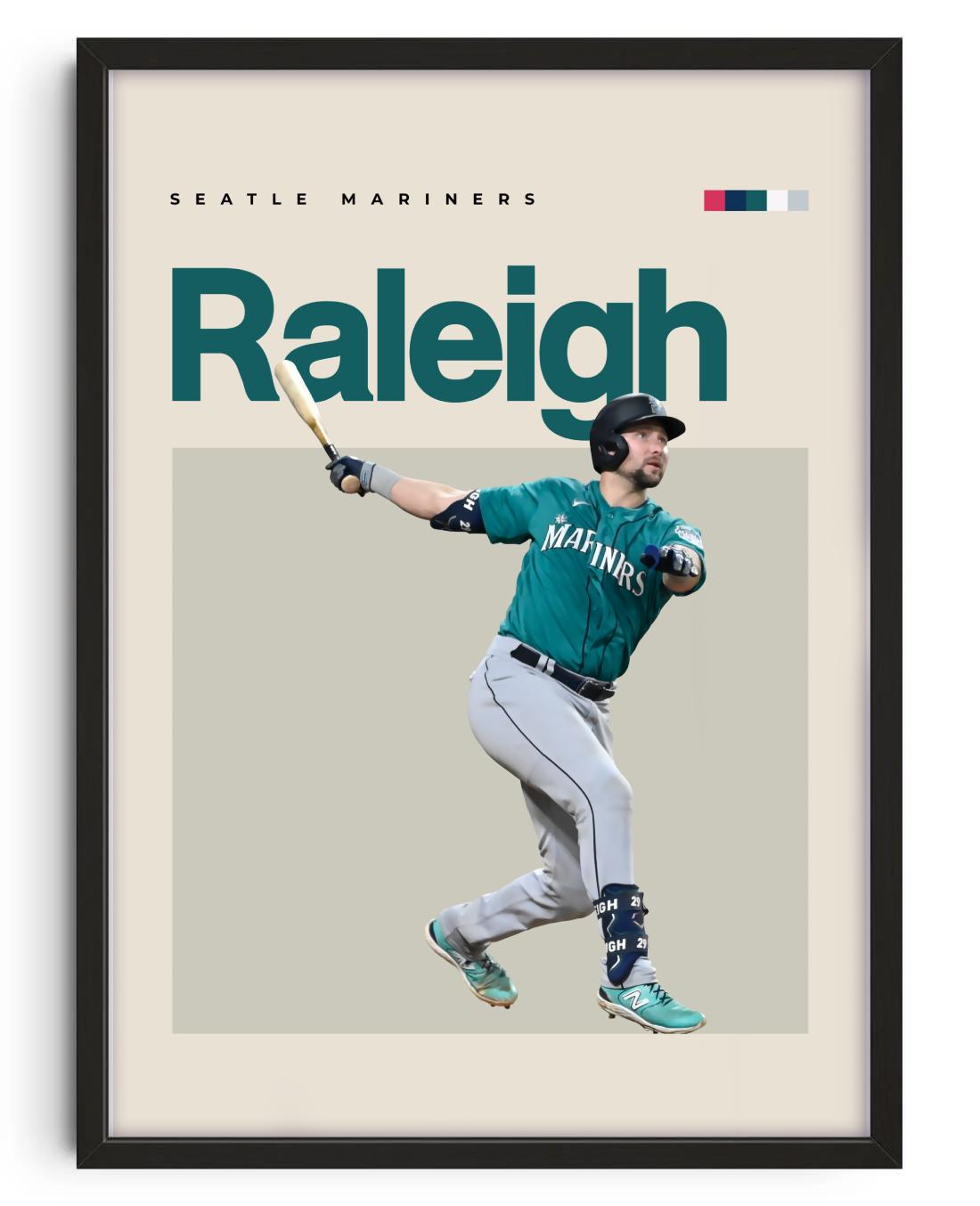 Cal Raleigh Poster - Seattle Mariners | BigWeekend Store