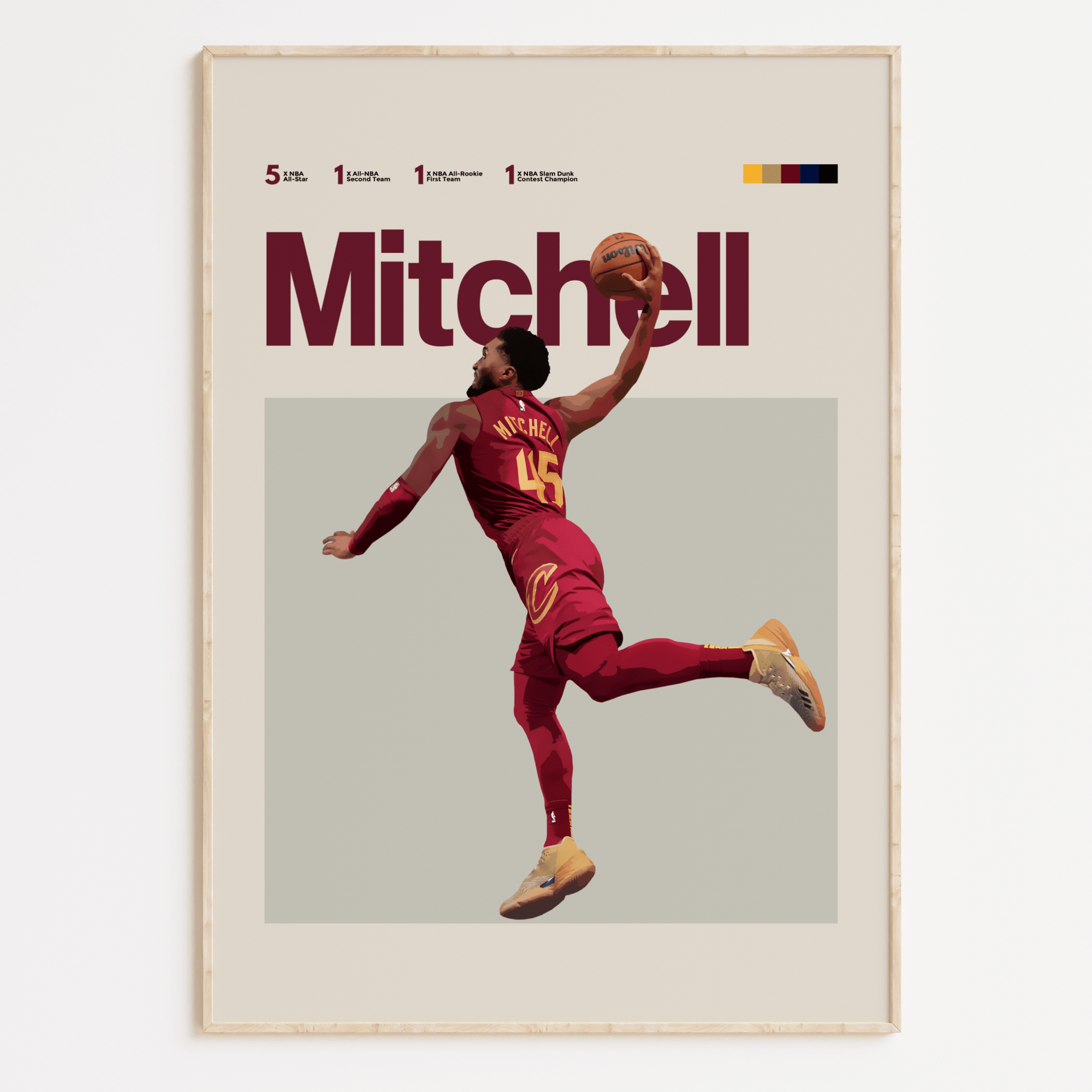Donovan Mitchell Poster - Cleveland Cavaliers | BigWeekend Store